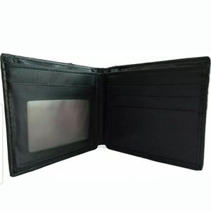 Denleilu | Bags | Denleilu Black Faux Leather Bifold Wallet | Poshmark